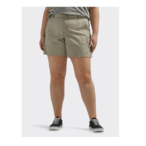 Lee | Shorts | Lee Womens Mid Rise Comfort Waist Cargo Short Size 22m ...